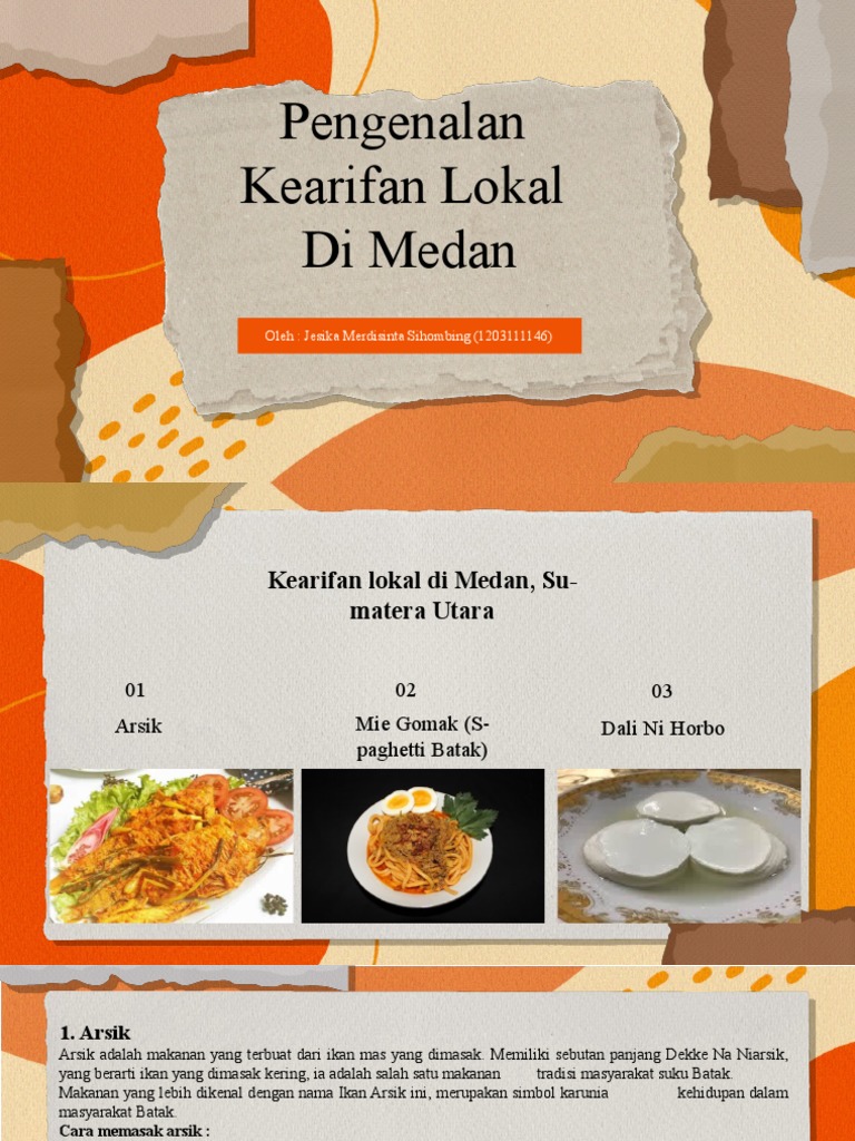 Kearifan Lokal Medan: Arsik dan Dali Ni Horbo | PDF | Memasak, Makanan ...
