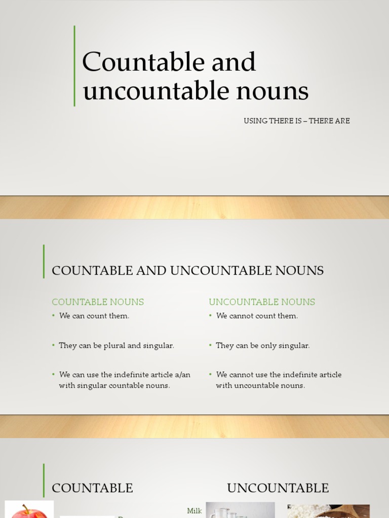 Countable and Uncountable Names PDF | PDF | Noun | Grammatical Number