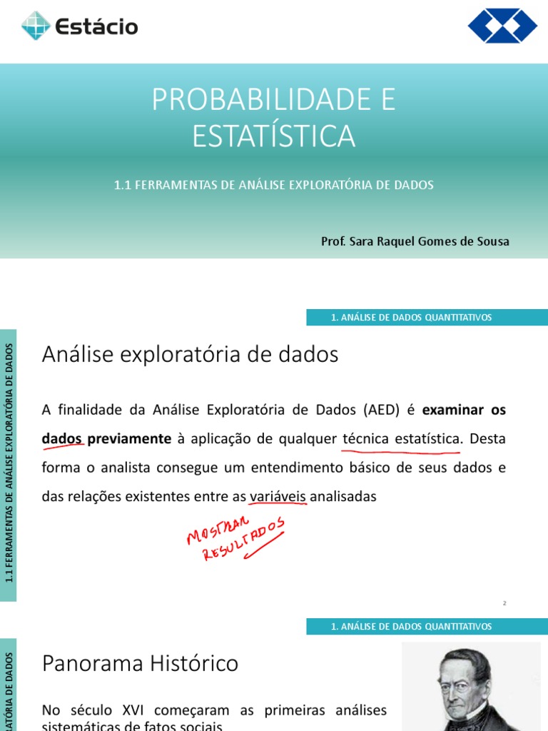 Ferramentas de Análise Exploratória de Dados: Conceitos Básicos e ...
