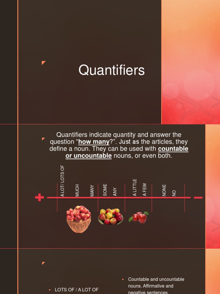 Quantifiers | Download Free PDF | Noun | Quantity