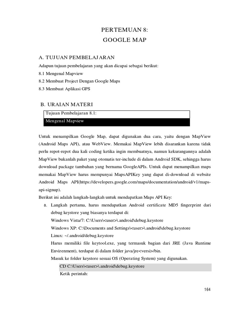 PERTEMUAN 8 - Google Map | PDF