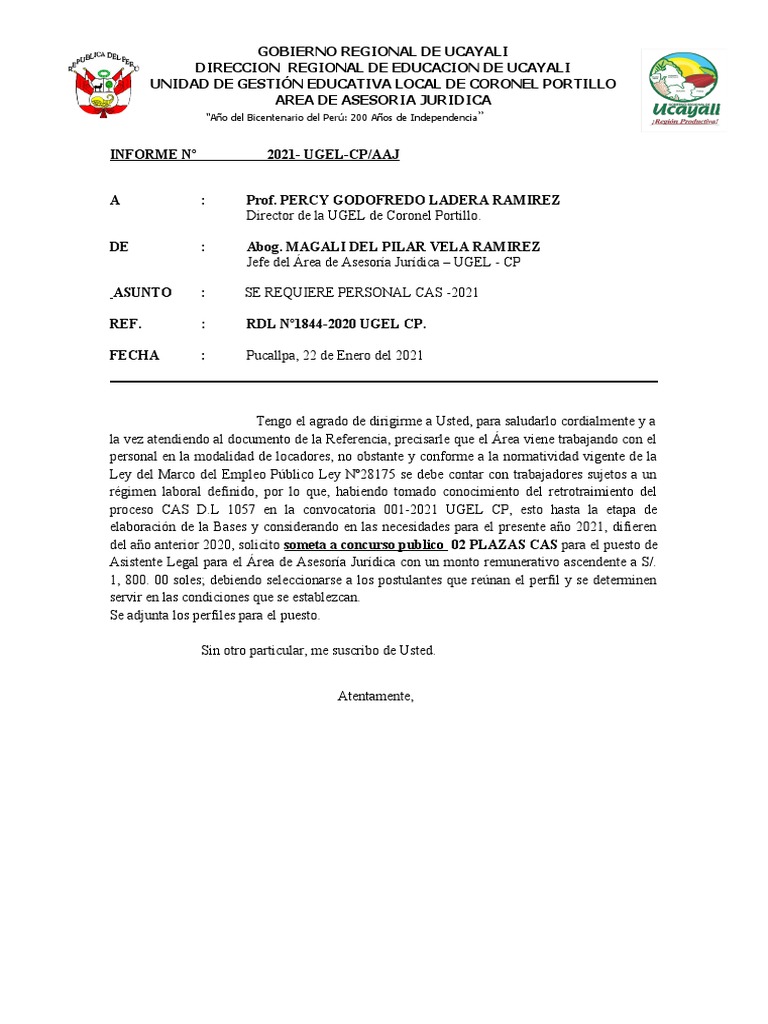 Requerimiento de Personal | PDF