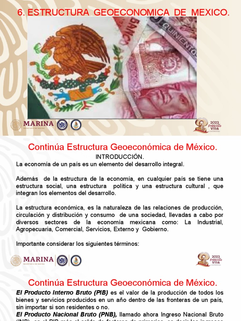 Estructura Geoeconómica de México | PDF | Aguas territoriales | Zona ...