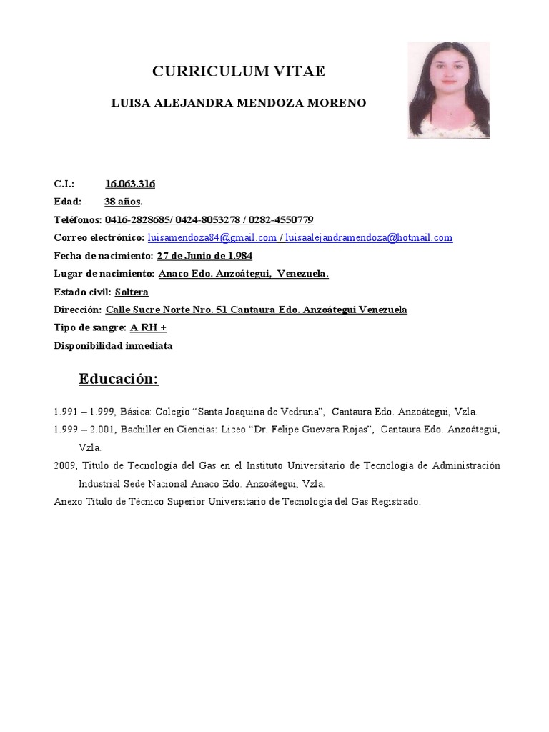 Curriculum Vitae Completo - 084123 | PDF