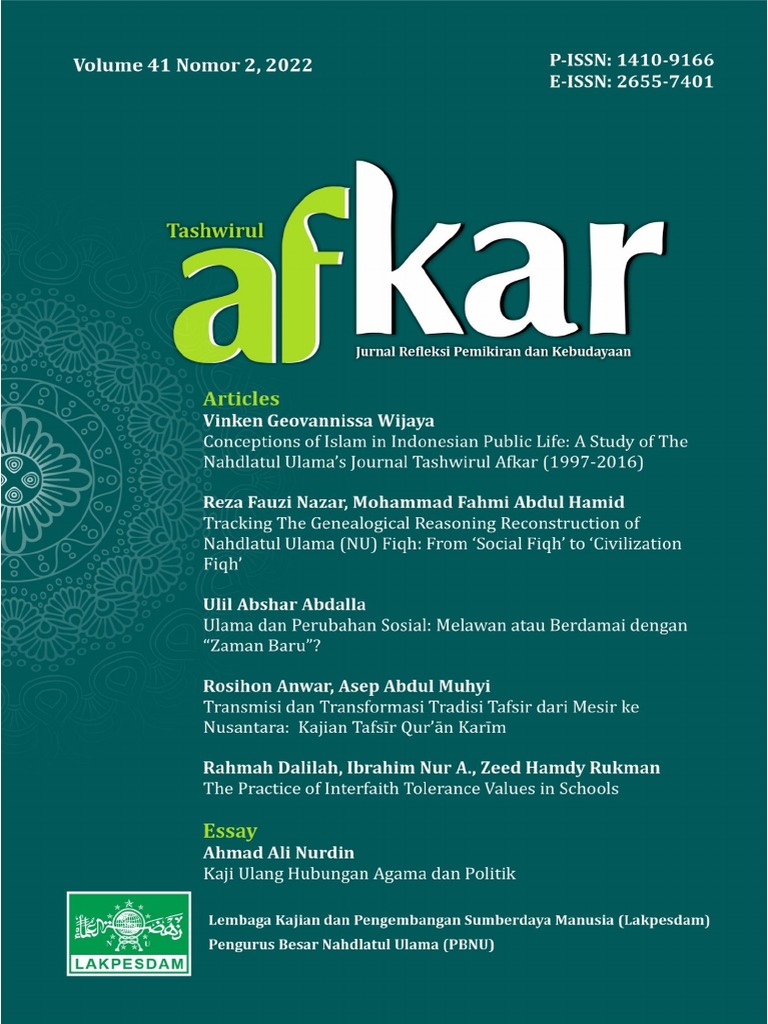 (PAPER) - Tashwirul Afkar - LAKPESDAM Vol. 41 No. 2, 2022 PDF | PDF | Ulama | Jihad