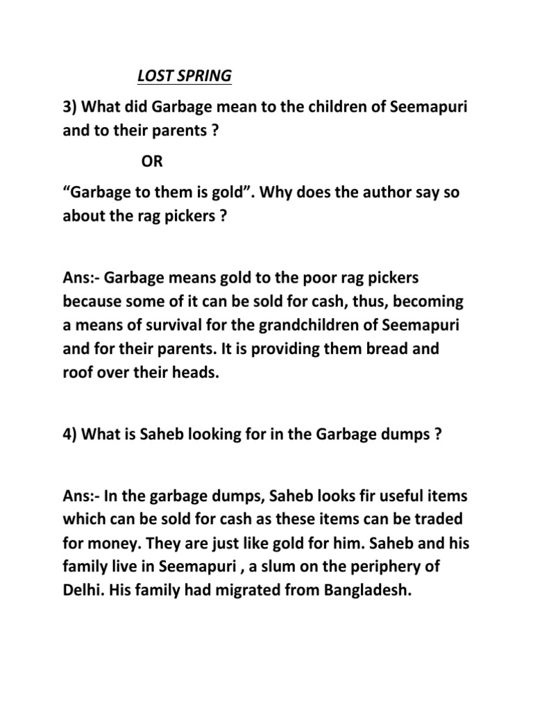 Garbage as Gold for Seemapuri's Ragpickers | PDF