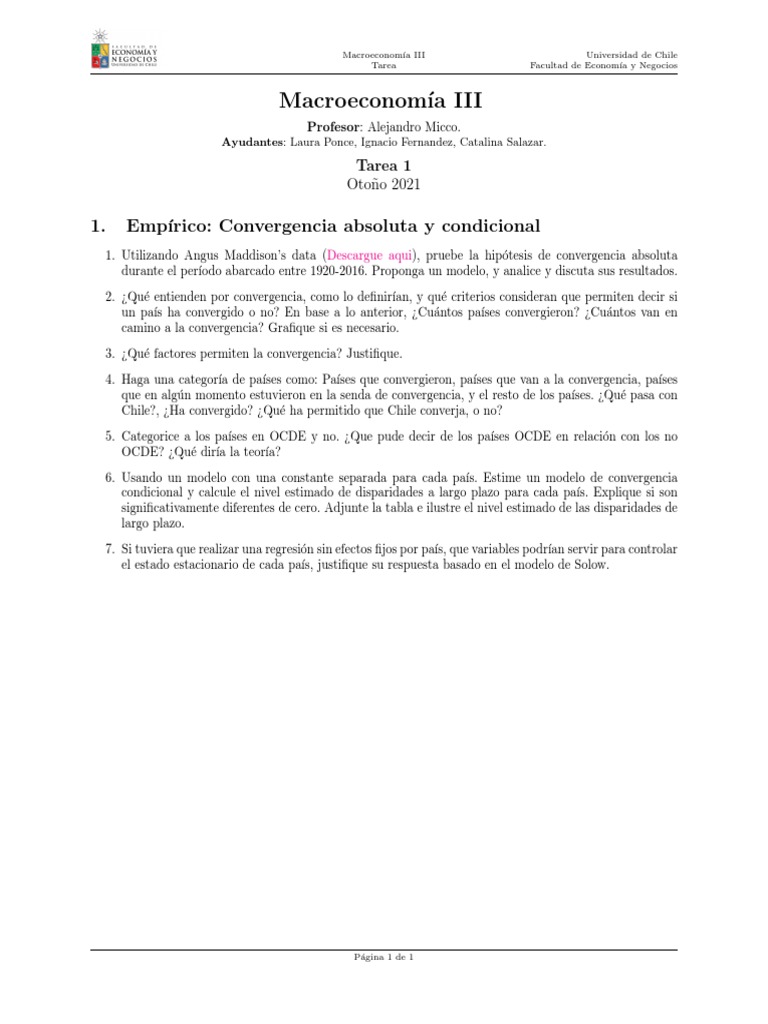 Tarea 1 Macro III | PDF