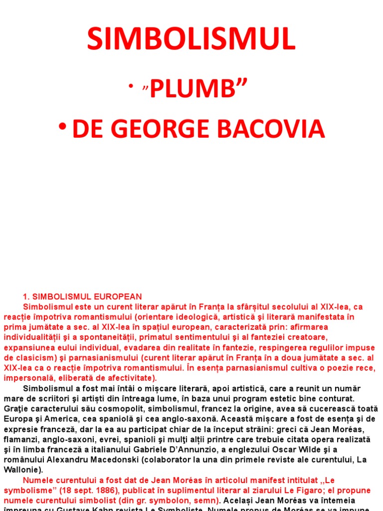 SIMBOLISMUL | PDF