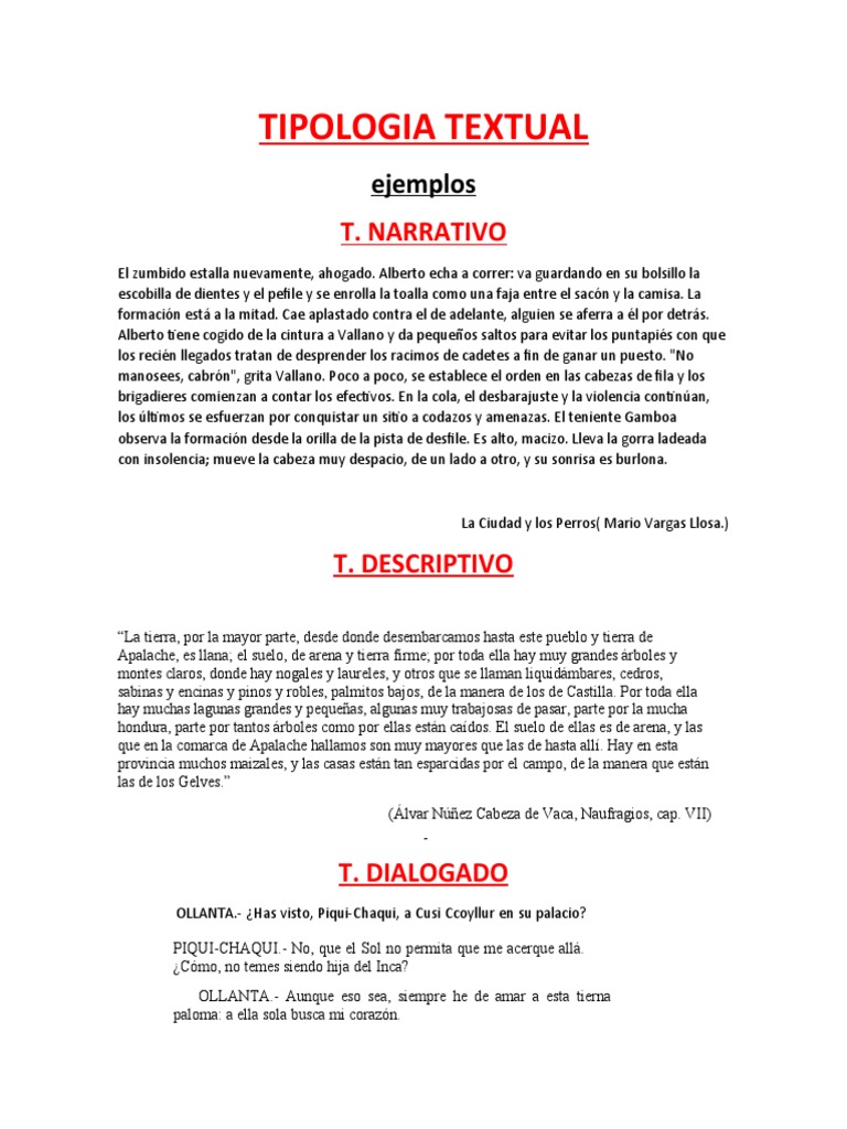Tipologia Textual | PDF