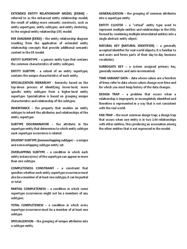 Extended Erm Terms Pdf Information Science Programming Paradigms
