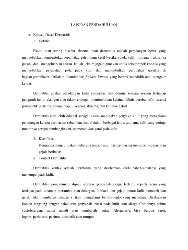 Lp Dermatitis Print Pdf