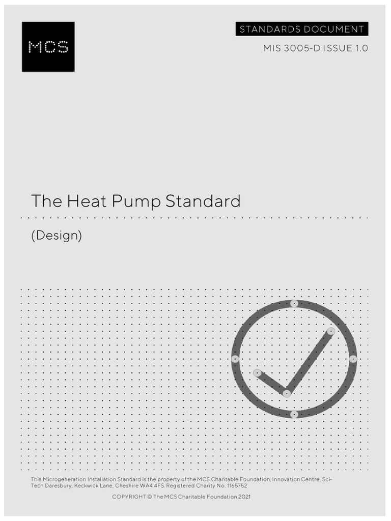 MIS 3005 D Heat Pump Design Issue 1.0 | PDF