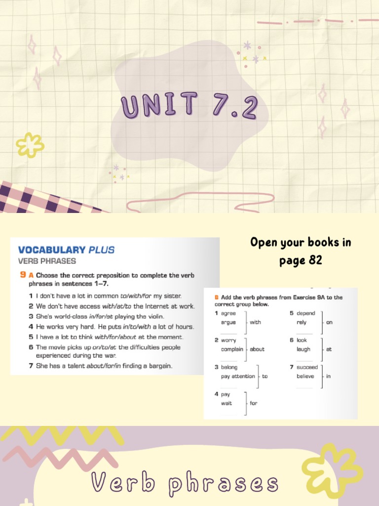 Unit 7.2 PDF | PDF | Verb | Preposition And Postposition