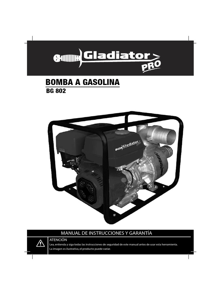 BG 802 GLA PRO Manual | PDF | Carburador | Bomba