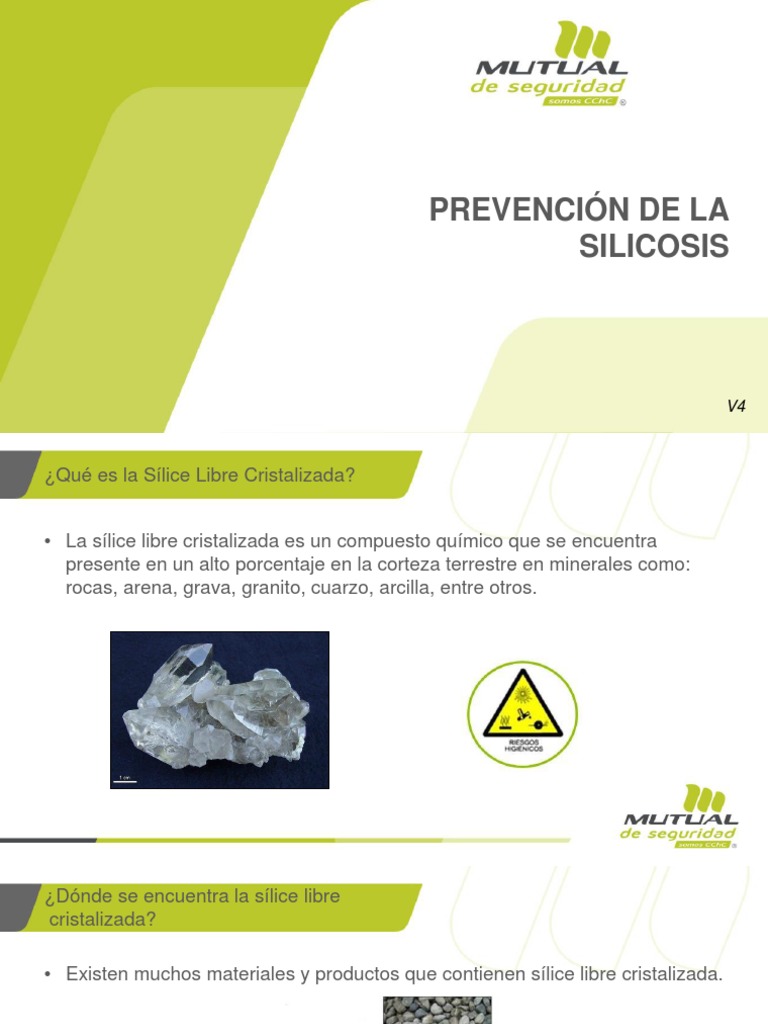 presentacion-prevencion-silicosis | PDF | Materiales