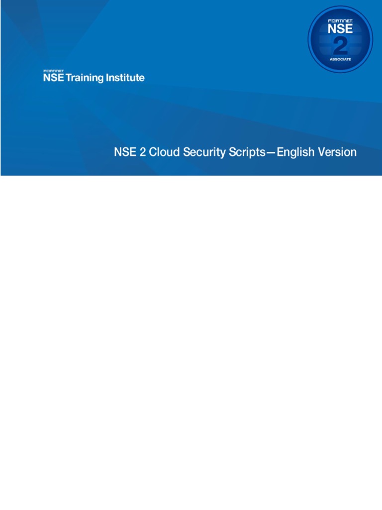 NSE 2 Cloud Security Script - EN | PDF | Cloud Computing | Software As A Service