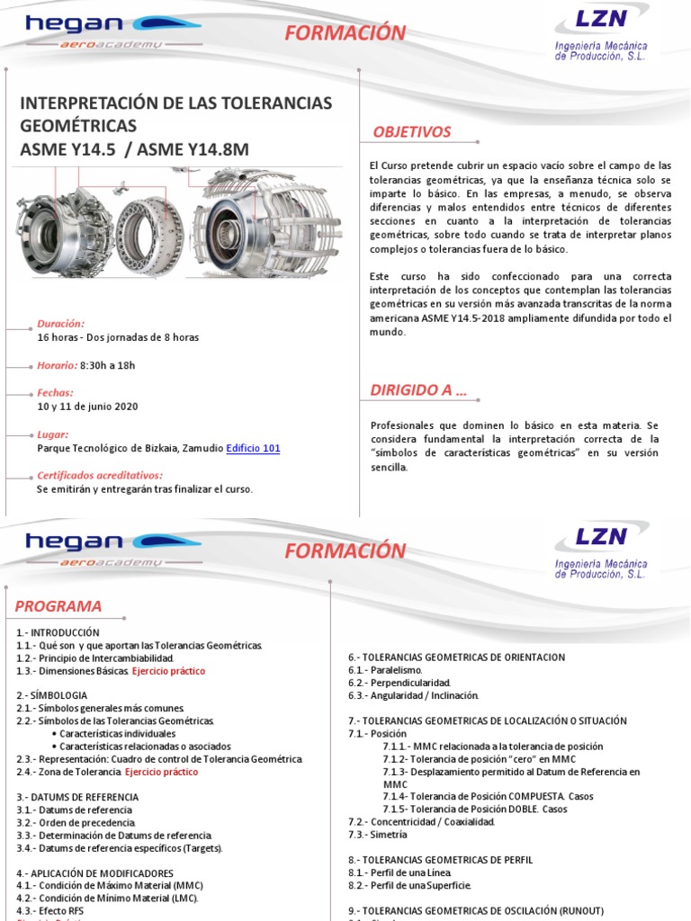 Tolerancias Geométricas Programa Jun PDF | PDF