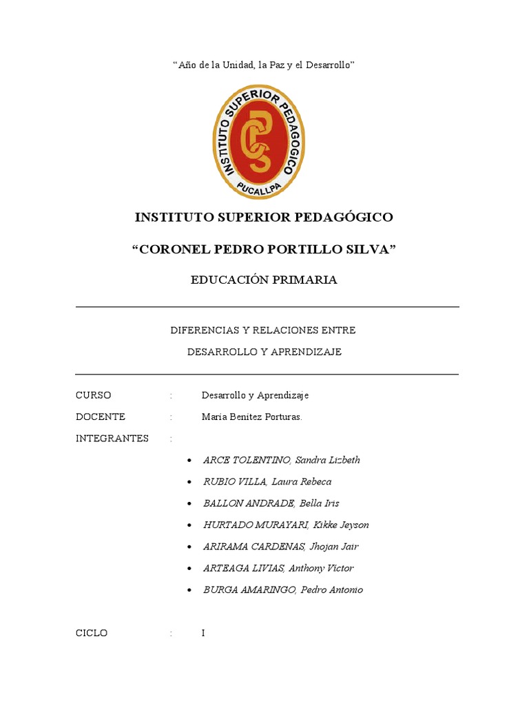 Pedro Portillo Silva Trabajo | PDF