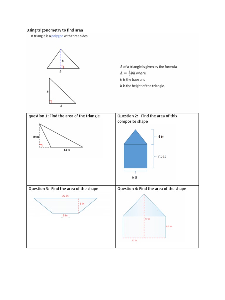 MR Corbett Math | PDF | Triangle | Area