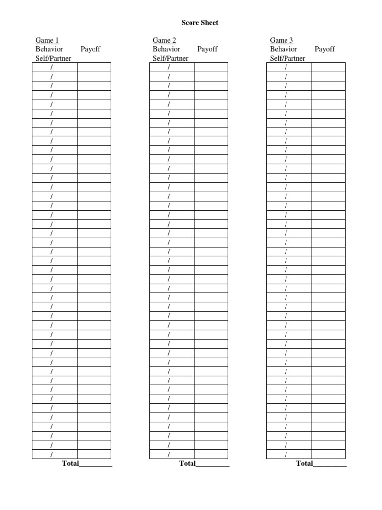 ScoreSheet PDF | PDF