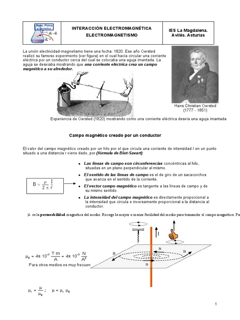 Electromagnetismo | PDF | Imán | Campo magnético
