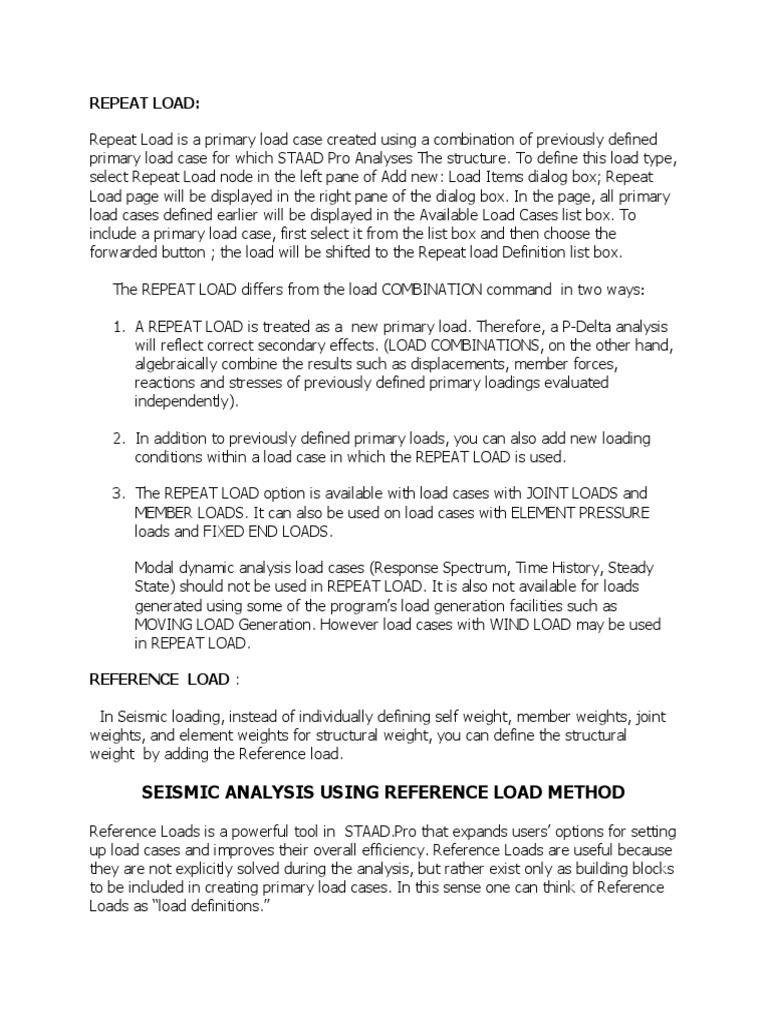 Reference Load | PDF | Beam (Structure) | Applied And Interdisciplinary ...