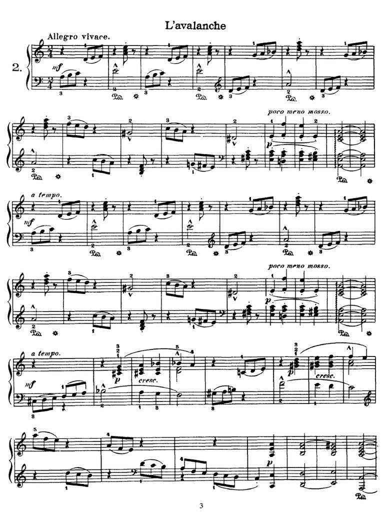 The Avalanche Op 45 No 2 by Stephen Heller | PDF