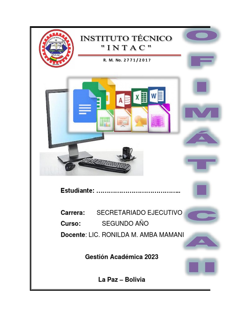 Curso Ofimática II: Excel y Más | PDF | Microsoft Excel | Hoja de cálculo