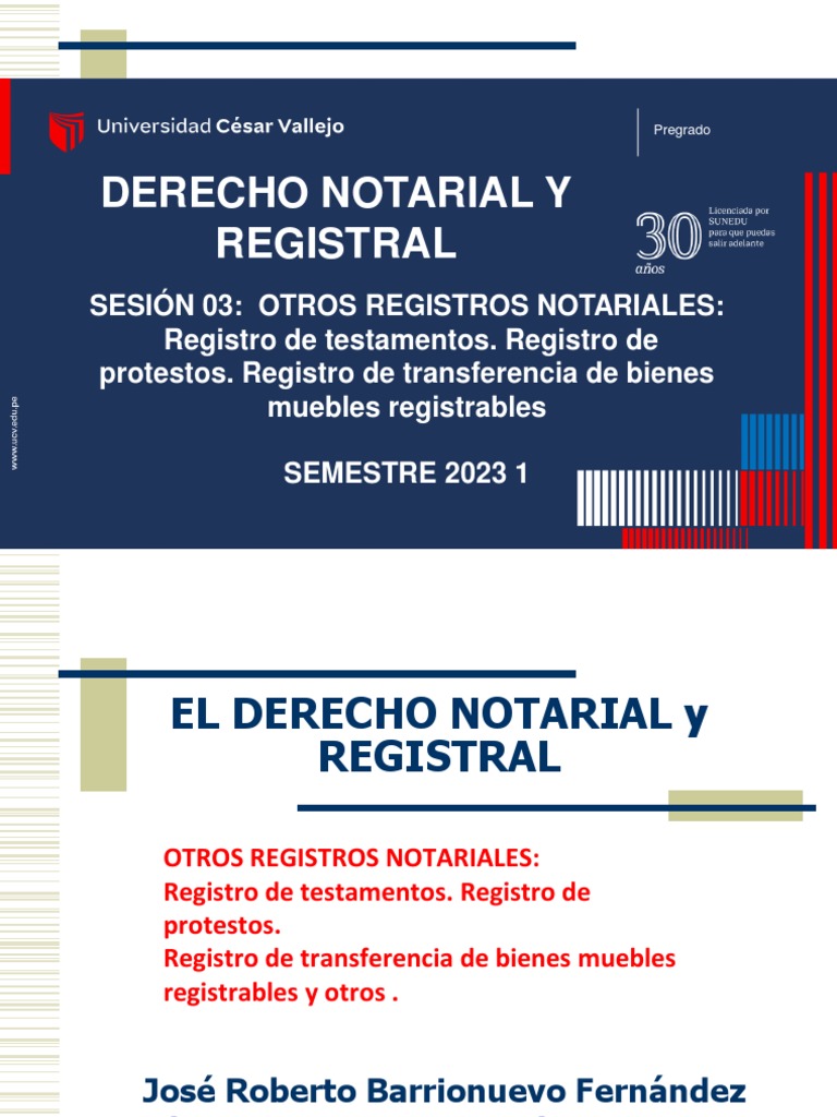 Derecho Notarial Y Registral | PDF | Derecho Civil (Common Law) | Justicia