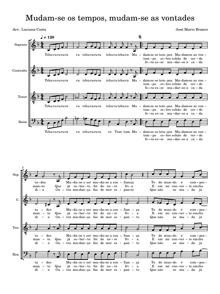 Mudam-Se Os Tempos, Mudam-Se As Vontades PDF | PDF