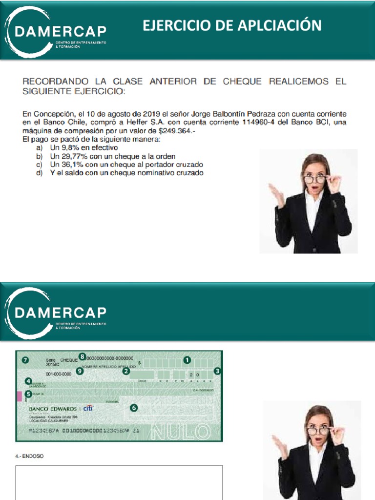 Ejercicio 1 Cheque | PDF