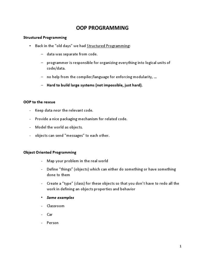 Lecture 1 Csc 208 Lecture Notes Personal Pdf Inheritance Object Oriented Programming 9078
