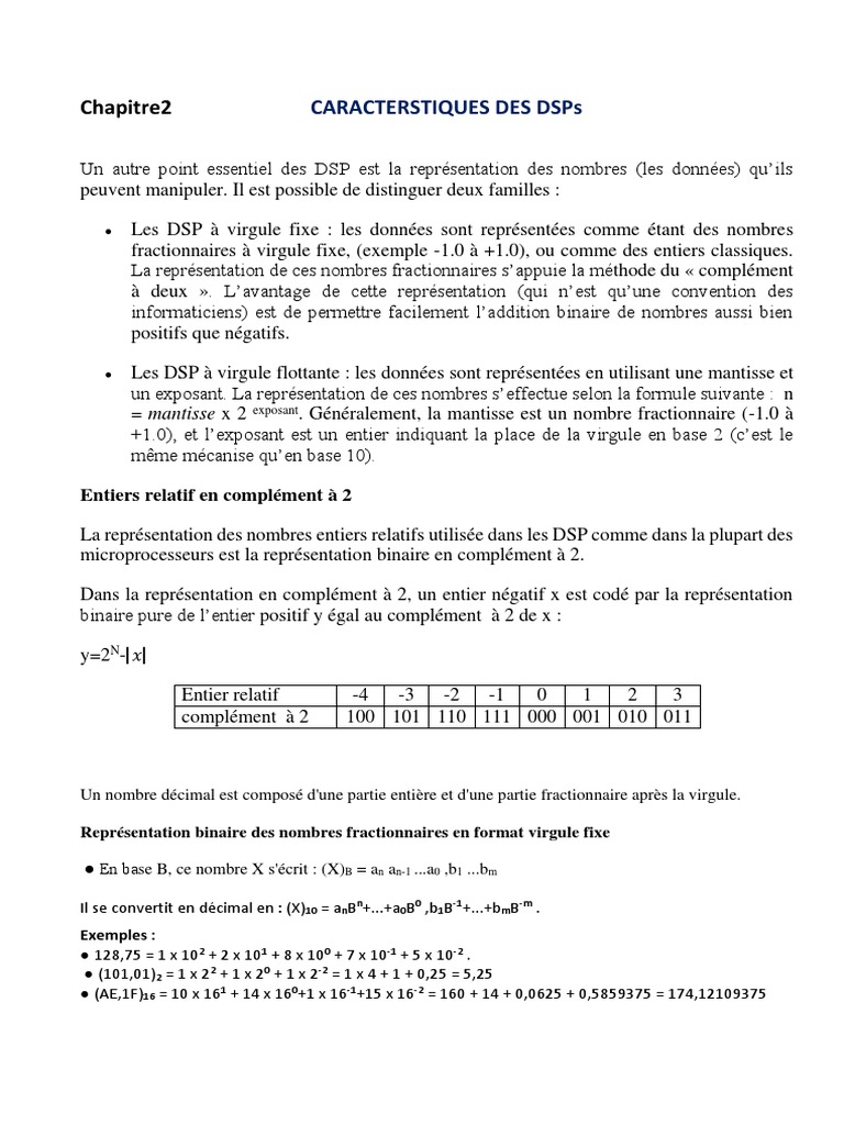 Chapitre 2 | PDF | Processeur de signal numérique | Code (information)