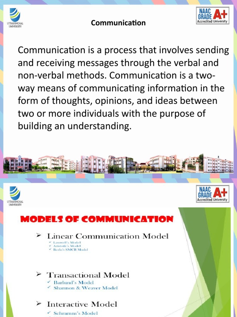 Models of Communication | PDF