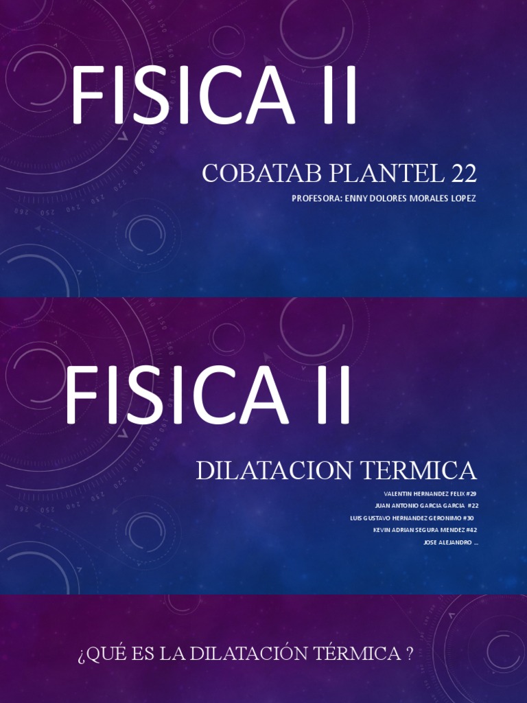 DILATACION TERMICA FISICA II para Video | Descargar gratis PDF | Expansión térmica | Calor
