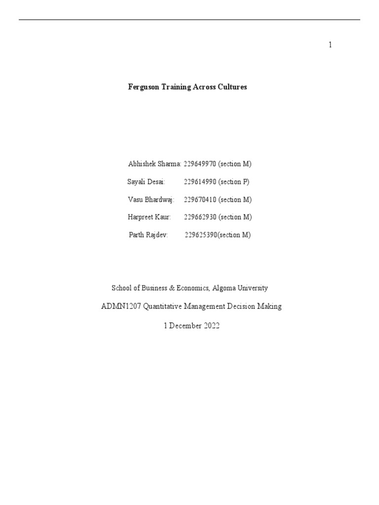 Ferguson Training | PDF | Marketing | Brand