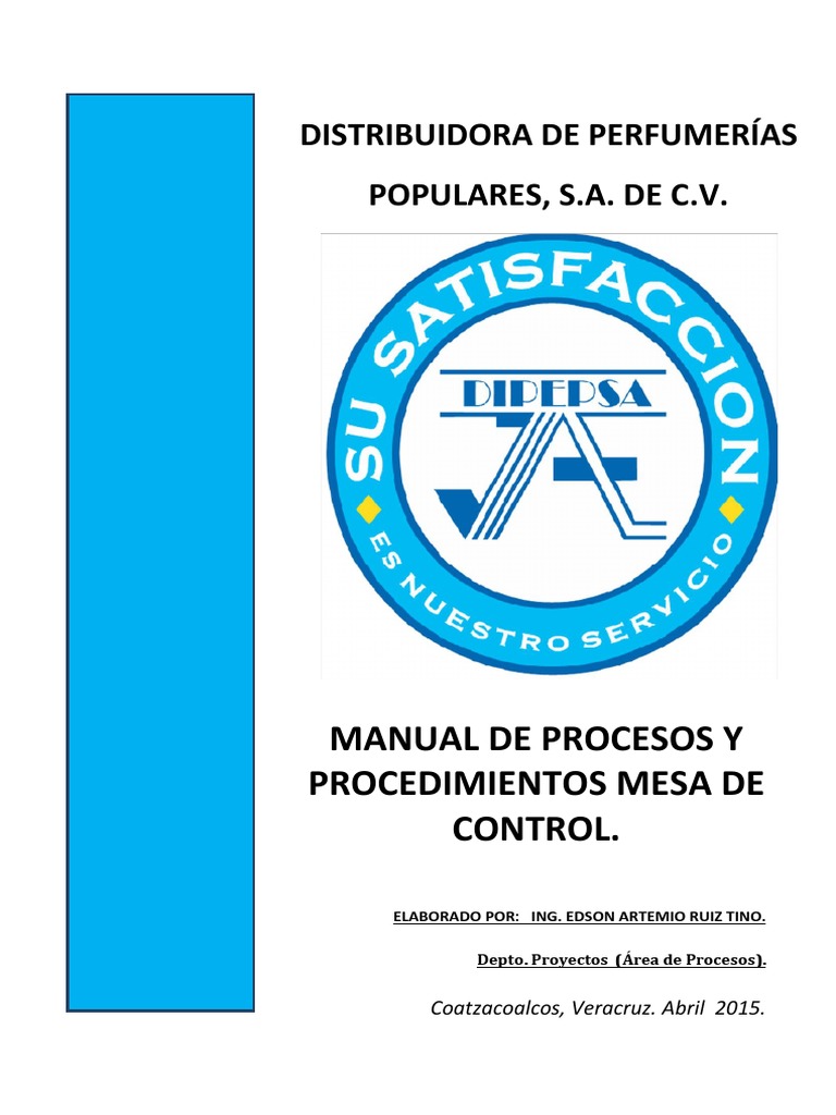 Manual Operativo Mesa de Control | PDF | Código Universal de Producto | Factura