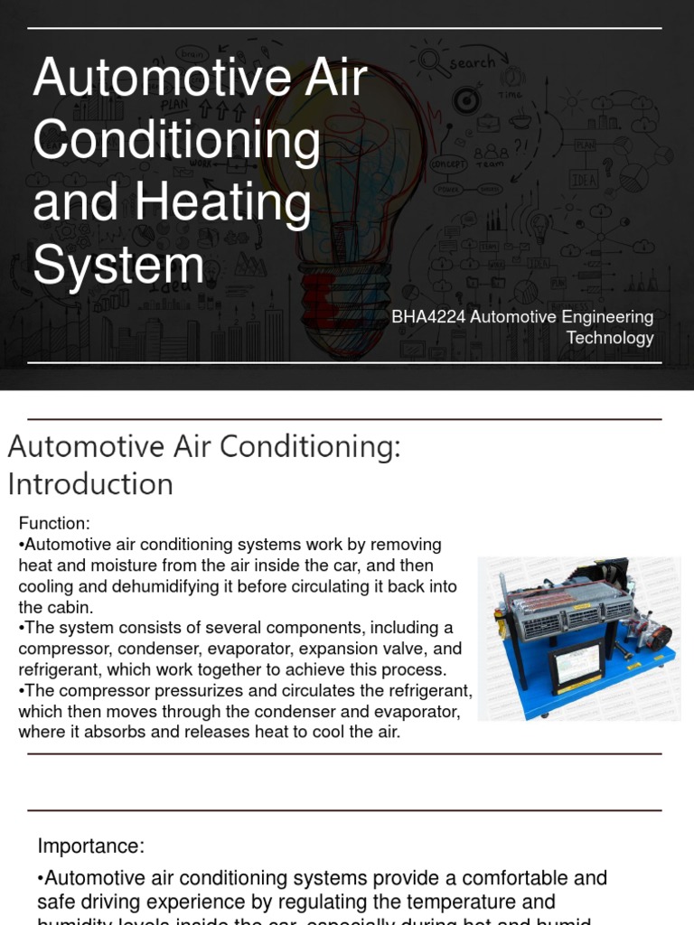 Automotive Air Conditioning and Heating System PDF | PDF | Engineering ...