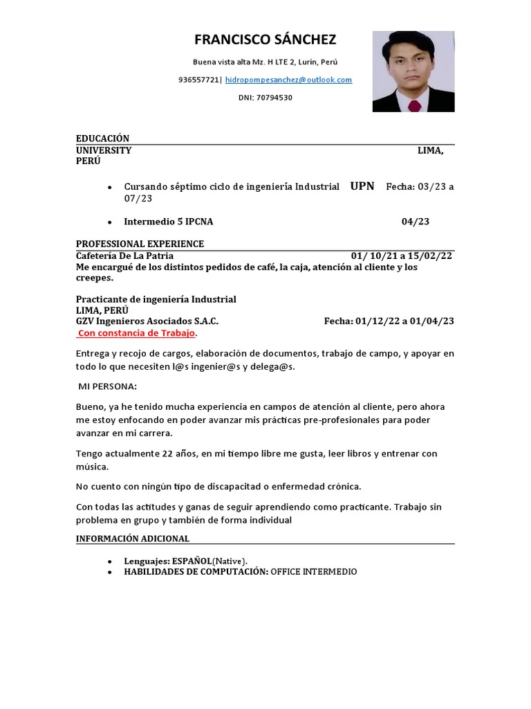 CV 2023 | PDF