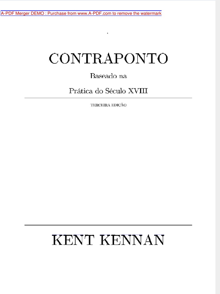 Kent Kennan - Contraponto | PDF Kent Kennan - Contraponto | PDF