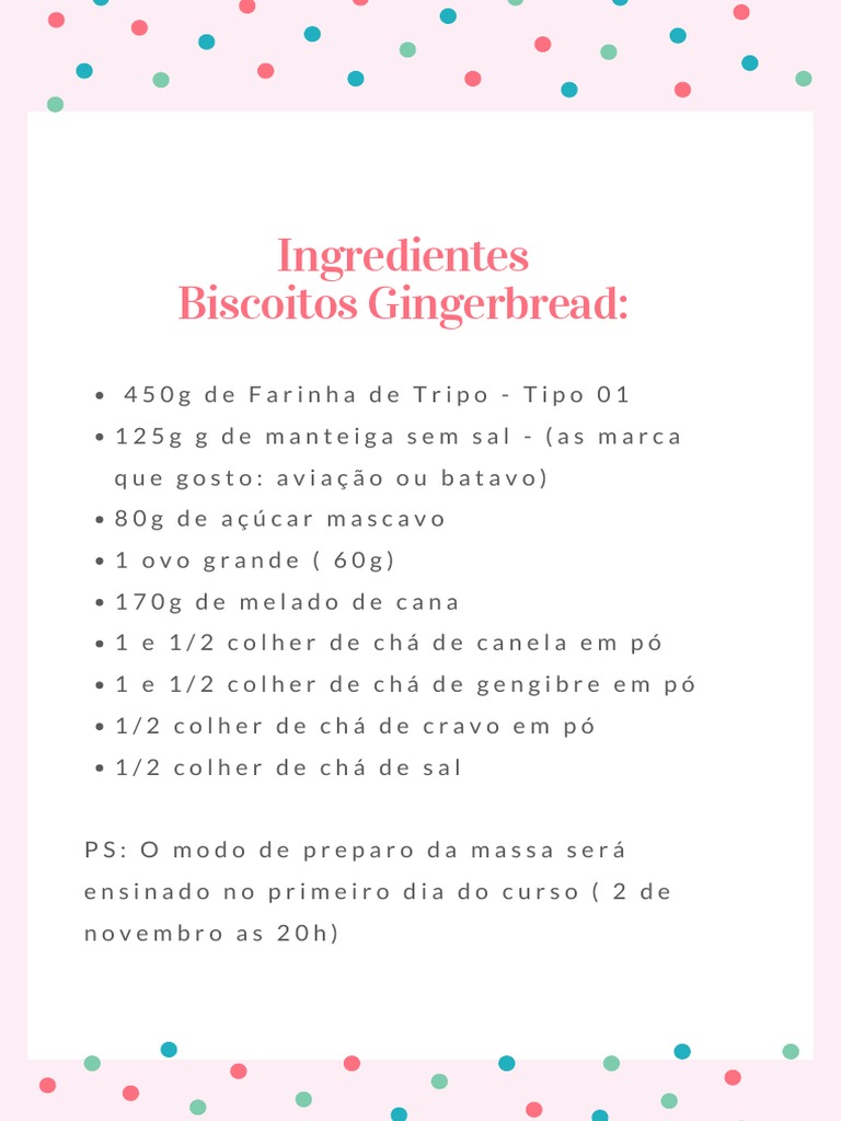 Lista de Material - Curso de Natal Da Lili Glacê Nov 2021 (2) - 1 PDF ...