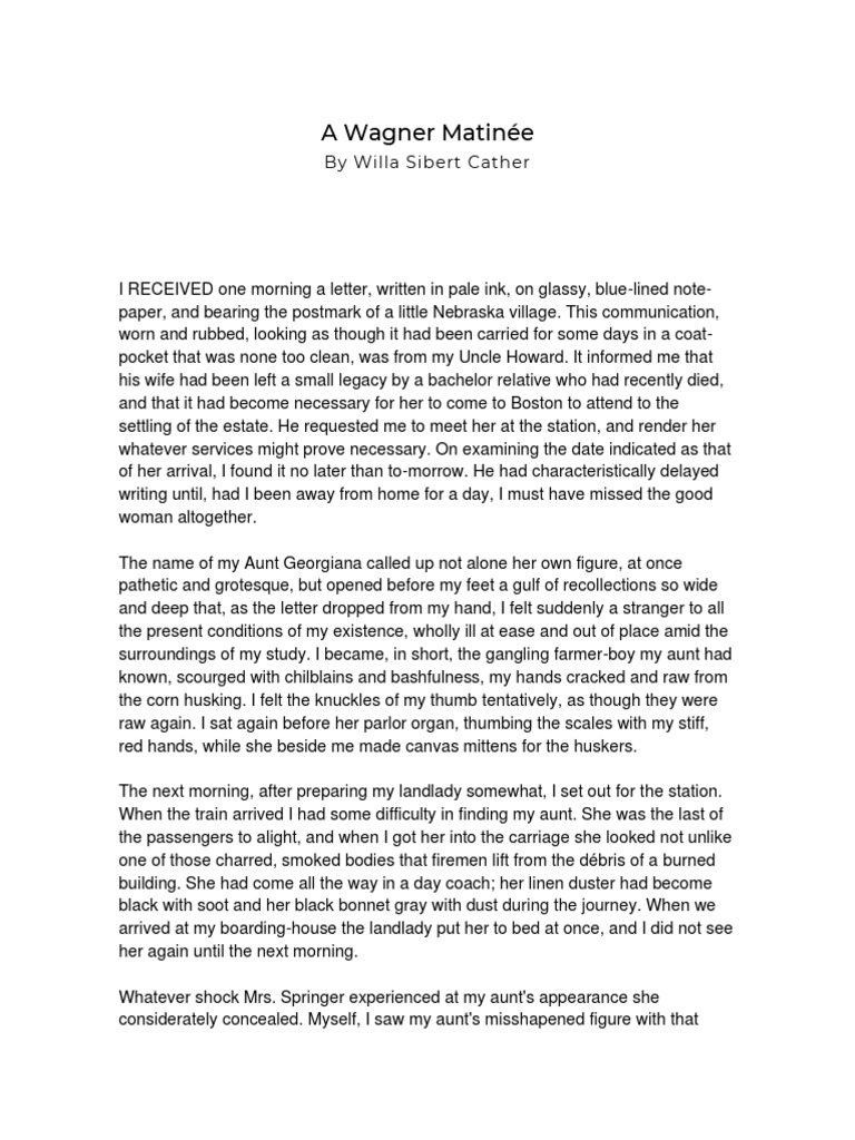 A Wagner Matinée | PDF | Violin