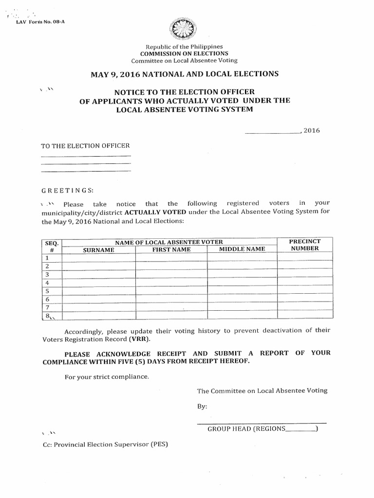 LAVForm08 A PDF | PDF