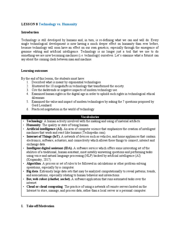Lesson 8 | PDF | Artificial Intelligence | Intelligence (AI) & Semantics