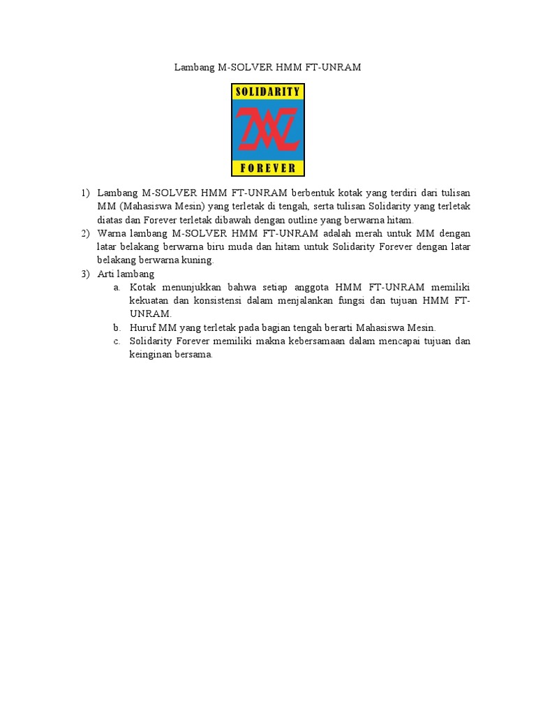Lambang M-SOLVER HMM FT-UNRAM | PDF
