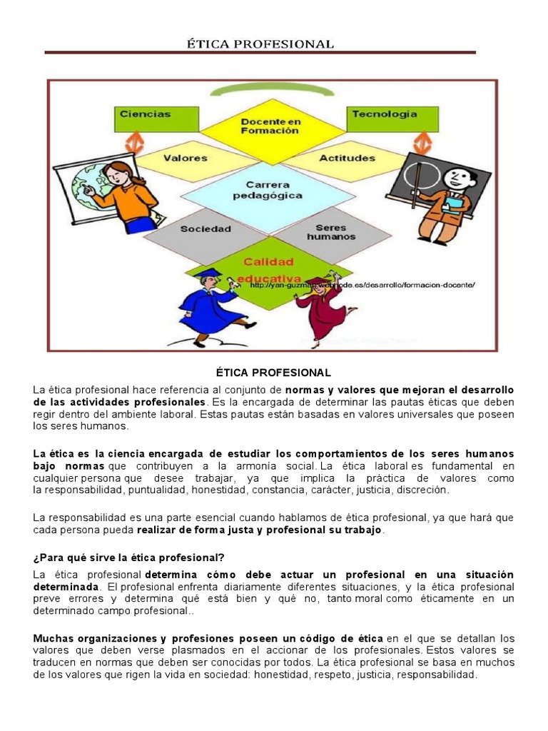 Ética Profesional y Valores Laborales | PDF | Ética profesional ...