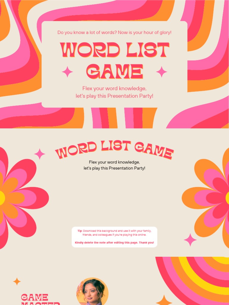 Word List Game | PDF