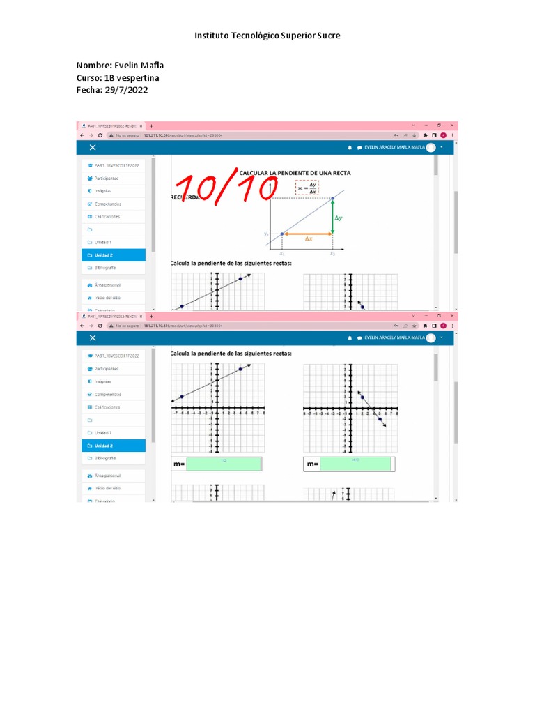 Pendiente de La Recta | PDF