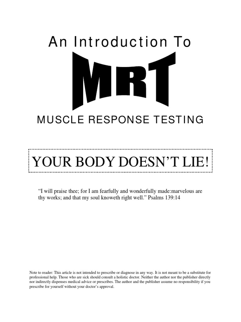 Muscle Response Testing Guide | PDF | Electron | Atoms