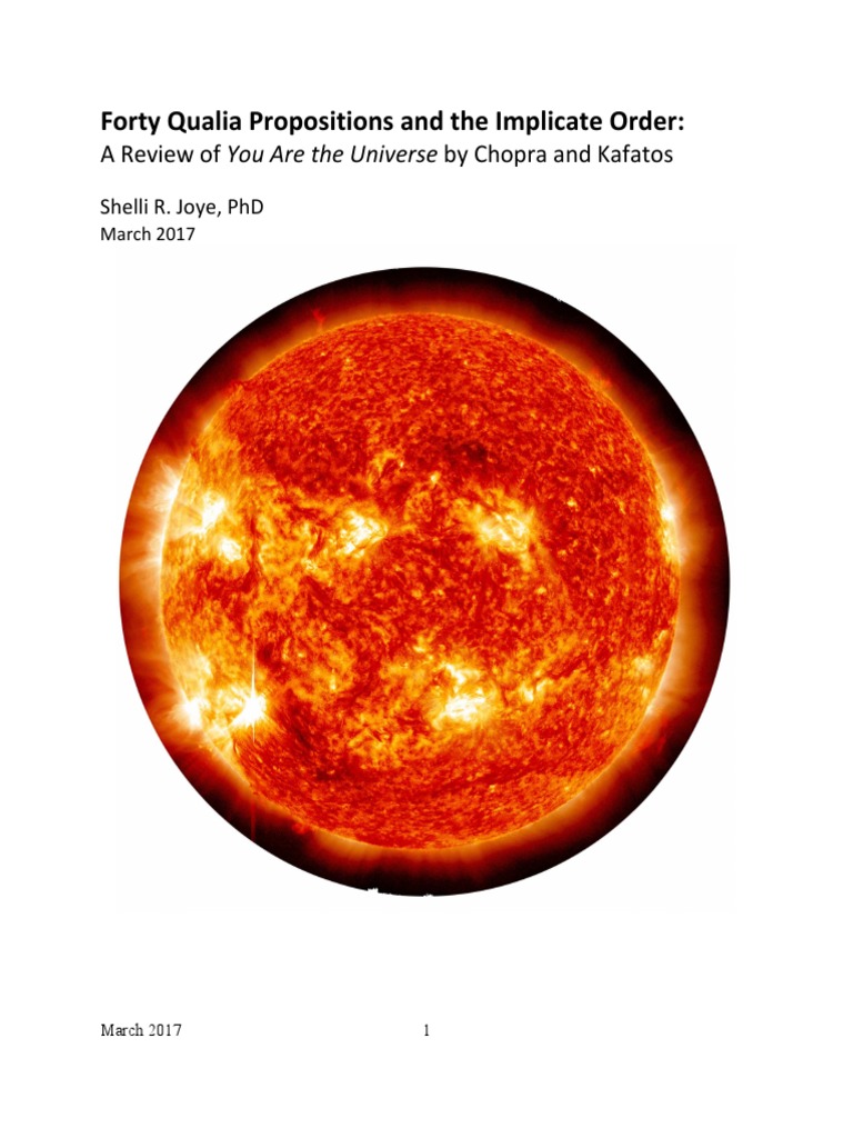 Forty Qualia Propositions and The Implic PDF | PDF | Qualia | Consciousness